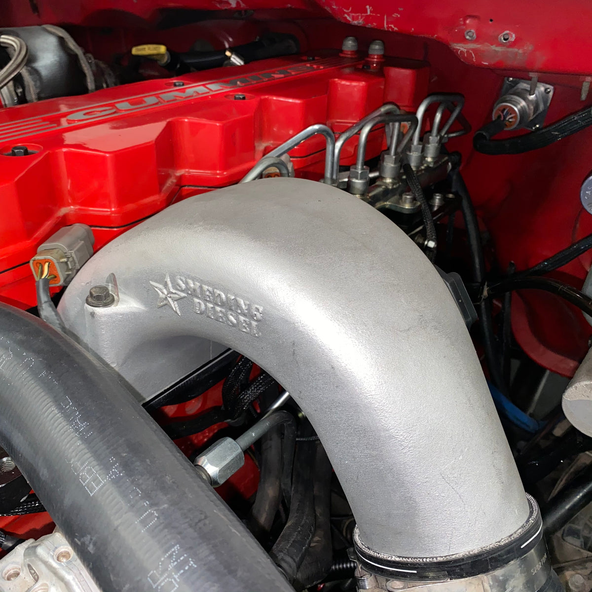 Smeding 6.7L Cummins TrueFlow Intake horn – Black Diamond Diesel ...