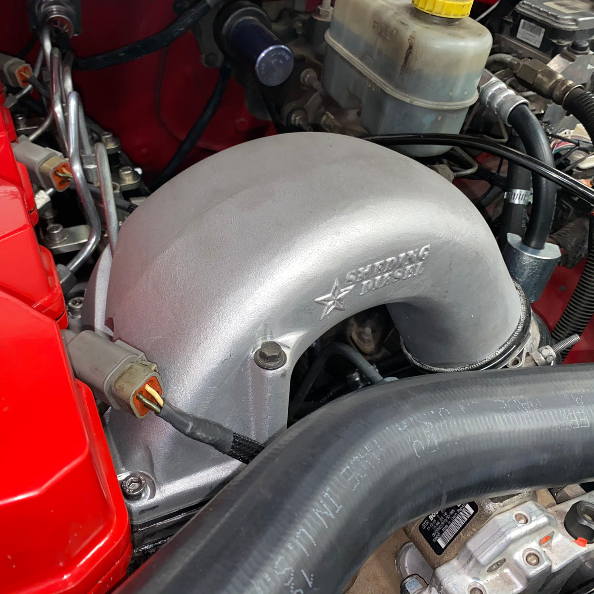 Smeding 6.7L Cummins TrueFlow Intake horn – Black Diamond Diesel ...